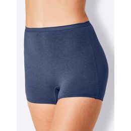w&auml;schepur Panty W&Auml;SCHEPUR, Damen, Gr. 44, 4 Stk., blau (2x malve, meliert, 2x marine, meliert), 95% Baumwolle, 5% Elasthan, Unterhosen Panty