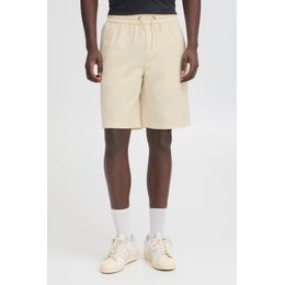 Shorts Blend "BHBAY linen Shorts PP NOOS", Herren, Gr. M, N-Gr, beige (bleached sand), Web, Obermaterial: 55% Leinen, 45% Baumwolle, Hosen Shorts