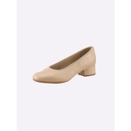 Slipper CLASSIC, Damen, Gr. 36, beige, Glattleder, Schuhe Slipper