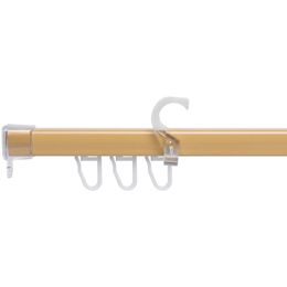 U-Schiene Liedeco "U-STORELAU01GS" Gr. 1, beige, B:1,95cm L:110cm T:1,6cm, Metall, Gardinenstangen, U-Schiene