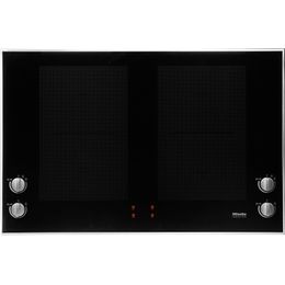 Miele Flex-Induktions-Kochfeld "KM 7174 FR", schwarz, B:80,6cm H:7,1cm T:52,6cm, Kochfelder, Mit 4 Kochzonen inkl. 2 leistungsstarken PowerFlex-Kochbereichen, Flex-Induktions-Kochfeld