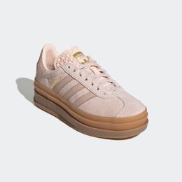 Plateausneaker adidas originals "GAZELLE BOLD", M&auml;dchen, Gr. 36, wonder quartz, wonder taupe, gum 1, Leder, Synthetik, Schuhe Plateausneaker, f&uuml;r Kinder & Jugendliche