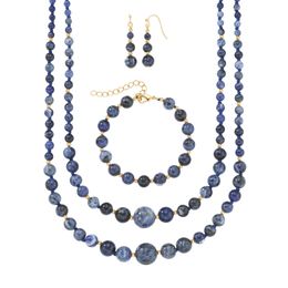 Collier-Set Lady, blau, Halsketten, Damen, N-Groesse, Collier-Set