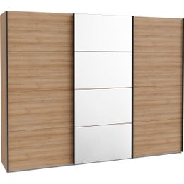 Schwebet&uuml;renschrank FORTE, braun (riviera eiche), B:269,9cm H:210,5cm T:61,2cm, Dekorfolie, Holzwerkstoff, Schr&auml;nke, Schwebet&uuml;renschrank