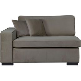 Sofaelement Home Affaire "Skara XXL", grau (taupe), B:140cm H:86cm T:130cm, 100% Polyester, Polsterelemente, Sofaelement, Modul XXL - zum eigenen Zusammenstellen, Armlehne links/rechts w&auml;hlbar