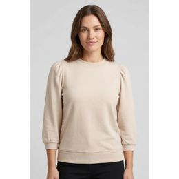 Sweatshirt RICHROYAL, Damen, Gr. XL, wei&szlig; stone, Sweatware, Obermaterial: 51% Modal, 42% Polyester, 7% Elasthan, normal, Rundhals, Sweatshirts Sweatshirt