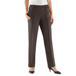 Thermohose Classic Basics, Damen, Gr. 42, Normalgr&ouml;&szlig;en, braun (mokka), 100% Polyester, unifarben, lang, Hosen Thermohose
