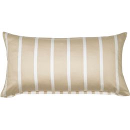 Kissenbezug Janine "modernclassic 39028-28", beige (naturell), B:40cm L:80cm, Mako-Satin, Obermaterial: 100% Baumwolle, Kissenbez&uuml;ge, Kissenbezug, mit Rei&szlig;verschluss