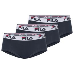 Retro Pants Fila "WOMAN CULOTTE", Damen, Gr. L, blau (navy), Obermaterial: 95% Baumwolle, 5% Elasthan, unifarben, k&ouml;rpernah, Unterhosen Retro Pants, elastischer Logobund