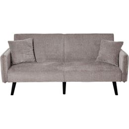 Schlafsofa Jahnke "CHILLAX DOT", platingrau, B:191cm H:83cm T:84cm, Sofas, Schlafsofa, mit Relax-und Schlaffunktion, inkl. Kissen, Breite 191 cm