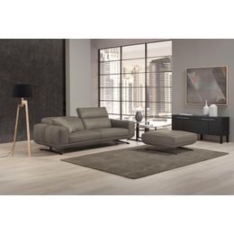 2,5-Sitzer Egoitaliano "Gloria, super bequem und hochwertige Verarbeitung, edles Design", braun (mud), B:236cm H:96cm T:109cm, Luxus-Micofaser Lederoptik (100% Polyester) ist ein neues technisches Gewebe mit einem visuellen und taktilen Aspekt, der dem Nubuk sehr nahe kommt, mit innovativen Eigenschaften. Seine au&szlig;erordentliche Weichheit kommt von einem exklusiven Produktionsprozess, der Unreinhei