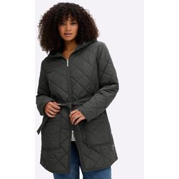 Wendejacke sheego, Damen, Gr. 46, graphit, 100% Polyester, Wattierung:100% Polyester, unifarben, Jacken Wendejacke