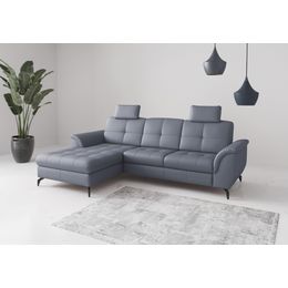 Sit & More Ecksofa SIT & MORE "Zora", graublau, B:262cm H:92cm T:164cm, Sofas, Ecksofa