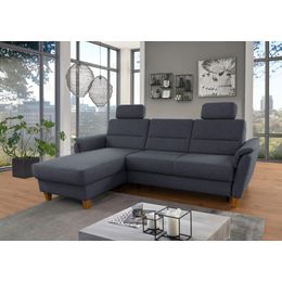 Ecksofa Home Affaire "Palmera L-Form, B: 244 cm - OTTO. Verl&auml;ssliche Qualit&auml;t.", grau (anthrazit), B:244cm H:89cm T:163cm, 100% Polyester;Struktur (100% Polyester);Luxus-Microfaser in Lederoptik (100% Polyester), Sofas, Ecksofa, optional Bettfunktion & Bettkasten, Federkern