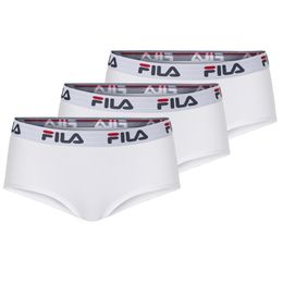 Retro Pants Fila "WOMAN CULOTTE", Damen, Gr. L, wei&szlig;, Obermaterial: 95% Baumwolle, 5% Elasthan, unifarben, k&ouml;rpernah, Unterhosen Retro Pants, elastischer Logobund