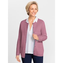Strickjacke CLASSIC, Damen, Gr. 40, rosa (altrosa), 50% Polyacryl, 50% Schurwolle, Strickjacken Strickjacke