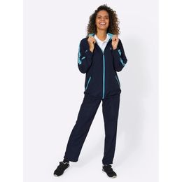 Freizeitanzug Catamaran, Damen, Gr. 40, bunt (marine, t&uuml;rkis), 100% Polyester, Sportanz&uuml;ge Freizeitanzug