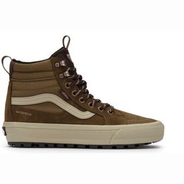Sneaker Vans "MTE SK8-Hi Waterproof Insulated", Herren, Gr. 38,5, braun, pink, Leder, Synthetik, Textil, Schuhe Sneaker, wasserdichter, gef&uuml;tterter Sneakerboot