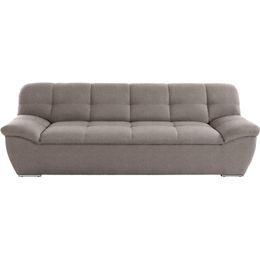 3-Sitzer DOMO collection "Lagoa, moderne Sitzheftung, bequem und komfortabel", braun (schlamm), B:232cm H:76cm T:96cm, Sofas, 3-Sitzer, frei im Raum stellbar, in gro&szlig;er Farbauswahl