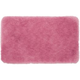 G&ouml;zze Badematte G&Ouml;ZZE "&raquo;DELUXE&laquo;", rosa (altrosa), rechteckig (50cm x 70cm ), 1 Stk., Polyester, Badematten, Badematte, mit extra hohem Flor