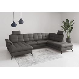 Sit & More Wohnlandschaft SIT & MORE "Zora", mocca, T:212cm, Sofas, Wohnlandschaft