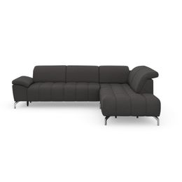 Sit & More Ecksofa SIT & MORE "Cool L-Form", grau (fango), B:272cm H:79cm T:220cm, Sofas, Ecksofa, wahlweise mit Kopfteilverstellung und Vorziehsitz, motorisch