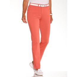 Bequeme Jeans Casual Looks, Damen, Gr. 38, Normalgr&ouml;&szlig;en, orange (koralle), 96% Baumwolle, 4% Elasthan, unifarben, lang, Jeans Bequeme Jeans