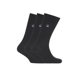 G-Star Raw Socken G-STAR "SAGE, 3 PACK SOCKS", Herren, Gr. 44-47, schwarz, Baumwollmischung, unifarben, elastisch, Socken Socken, unifarben mit Logostickerei