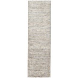 Teppich Gino Falcone "Corduletta UNI", beige, B:80cm H:10mm L:280cm, Polypropylen, Teppiche, Teppich, Kurzflor, meliert, moderne Cord Struktur, mit Fransen