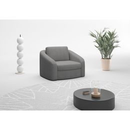 Sit & More Sessel SIT & MORE "Jazz", grau, B:116cm H:88cm T:104cm, 100% Polyester, Sessel, Sessel