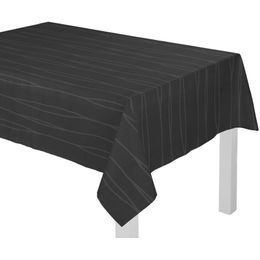 Tischdecke WIRTH "LANGWASSER" Gr. 4, schwarz, B:130cm L:190cm, Kunstfaser, Tischdecken, Tischdecke
