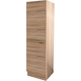 Seitenschrank Flex-Well "Bergen", braun (sonoma eiche), B:50cm H:200cm T:50cm, Holzwerkstoff, Schr&auml;nke, Seitenschrank, (B x H x T) 50 x 200 x 47 cm, f&uuml;r viel Stauraum