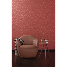 Sessel "CR.480 Designsessel, Loungesessel", braun (signalbraun 534, 44), B:79cm H:73cm T:82cm, Chenille COCO (72% Polyester 15% Baumwolle 13% Polyacryl), CREATION BY ROLF BENZ, Sessel, Sessel, Wahlweise aus Leder oder Chenille