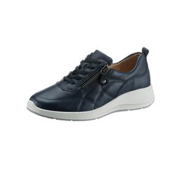 Waldl&auml;ufer Schn&uuml;rschuh WALDL&Auml;UFER, Damen, Gr. 6, blau (marine), Glattleder, Schuhe Schn&uuml;rschuh