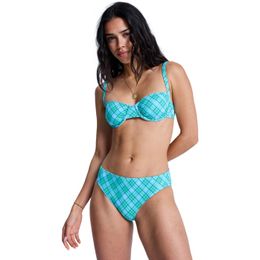 Bikini-Hose Roxy "Printed Essentials", Damen, Gr. M, US-Gr&ouml;&szlig;en, katydid as if plaid, Obermaterial: 85% Microfaser, 15% Elasthan;, Badehosen Bikini-Hose