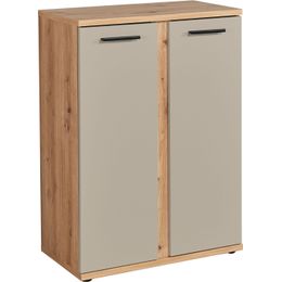 Stauraumschrank BEGA OFFICE "Kanada", artisan eiche, kaschmir, B:68cm H:95cm T:38cm, Holzwerkstoff, Schr&auml;nke, Stauraumschrank, BxHxT: 68x95x38 cm, Softclose f&uuml;r T&uuml;ren