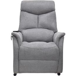 TV-Sessel Duo Collection "TV-Sessel Bozen mit Motor, Aufstehhilfe und Sitzheizung", grau, B:77cm H:114cm T:90cm, Polyester 100%, Sessel, TV-Sessel
