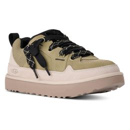 UGG Australia Sneaker UGG "Unisex LO LOWMEL", Herren, Gr. 8 (41), hellkhaki, creme, Textil, Veloursleder, Schuhe Sneaker, Halbschuh, Schn&uuml;rschuh Freizeitschuh mit trendiger Laufsohle