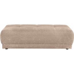 Hocker DOMO collection "Ava", beige (natur), B:150cm H:44cm T:67cm, Struktur (100% Polyester);Microfaser PRIMABELLE (100% Polyester);Kunstleder SOFTLUX;Struktur fein (100% Polyester), Hocker, Hocker