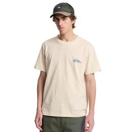T-Shirt Quiksilver "EV Barrel Paradise", Herren, Gr. L, bone wei&szlig;, Obermaterial: 70% Walkfrottier, 30% Walkfrottier;, Shirts T-Shirt