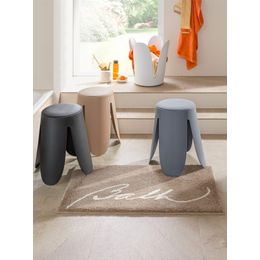 Badematte Grund Gr. 1, grau (taupe), rechteckig (45cm x 50cm ), 1 Stk., Badematten, Badematte