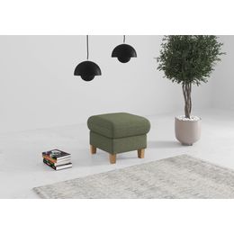 Polsterhocker Home Affaire "Glendale", olive, B:58cm H:48cm T:58cm, 95% Polyester, 5% Polyamid, Hocker, Polsterhocker, mit Stauraum