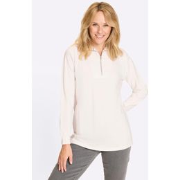 Sweatshirt Classic Basics, Damen, Gr. 40, ecru, 100% Baumwolle, unifarben, Sweatshirts Sweatshirt