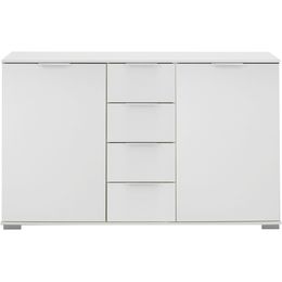 Kombikommode wimex "Easy", wei&szlig;, B:130cm H:83cm T:40,5cm, Sideboards, Kombikommode