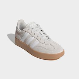 Sneaker adidas Sportswear "BARREDA", Herren, Gr. 43, wei&szlig; (grau one, ftwr wei&szlig;, gum 3), Leder, Synthetik, Schuhe Sneaker, inspiriert vom Design des adidas handball spezial, Topseller
