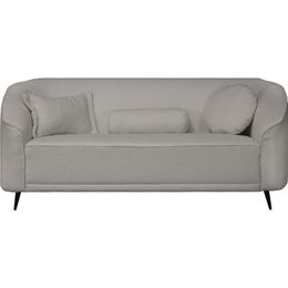 3-Sitzer Home Affaire "Ashly", grau (taupe), B:184cm H:81cm T:80cm, 93% Polyester, 6% Acryl, 1% Baumwolle, Sofas, 3-Sitzer, in 3 Bezugsvarianten, Boucl&eacute;, Samtoptik und Struktur weich.