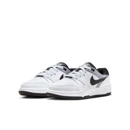 Sneaker Nike Sportswear "FULL FORCE LO (GS)", Jungen, Gr. 40, wei&szlig; (wei&szlig;, schwarz, pewter), Leder, Synthetik, Schuhe Sneaker, F&uuml;r Jugendliche