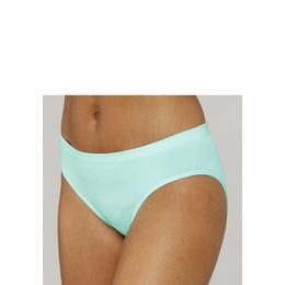 Slip Lascana, Damen, Gr. 44/46, blau (air), Jersey, Obermaterial: 58% Baumwolle, 39% Polyamid, 3% Elasthan, figurbetont, Unterhosen Slip, aus angenehm weicher Baumwolle, Topseller