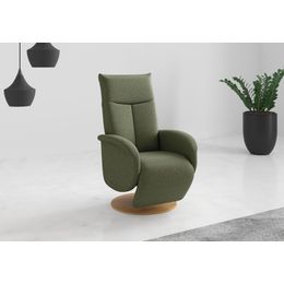 TV-Sessel Home Affaire "Glendale", olive, B:75cm H:112cm T:82cm, 95% Polyester, 5% Polyamid, Sessel, TV-Sessel, wahlweise mit Aufstehhilfe, 2 Motoren und Akku