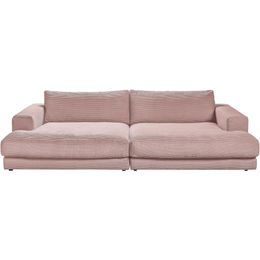 Loungesofa Home Affaire "Enisa, B/T/H: 290/170/85 cm", rosa (ros&eacute;), B:290cm H:85cm T:170cm, 88% Polyester, 12% Polyacryl, Sofas, Loungesofa, Zeitloses und stylisches Loungem&ouml;bel, Mega-Sofa, Big-Sofa XXL